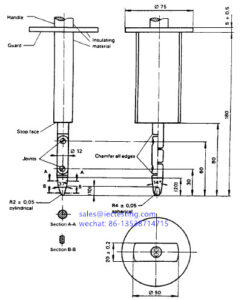 IEC 61032 Standard Articulated Test Probe with 10N Thrust SC-02T10 ...
